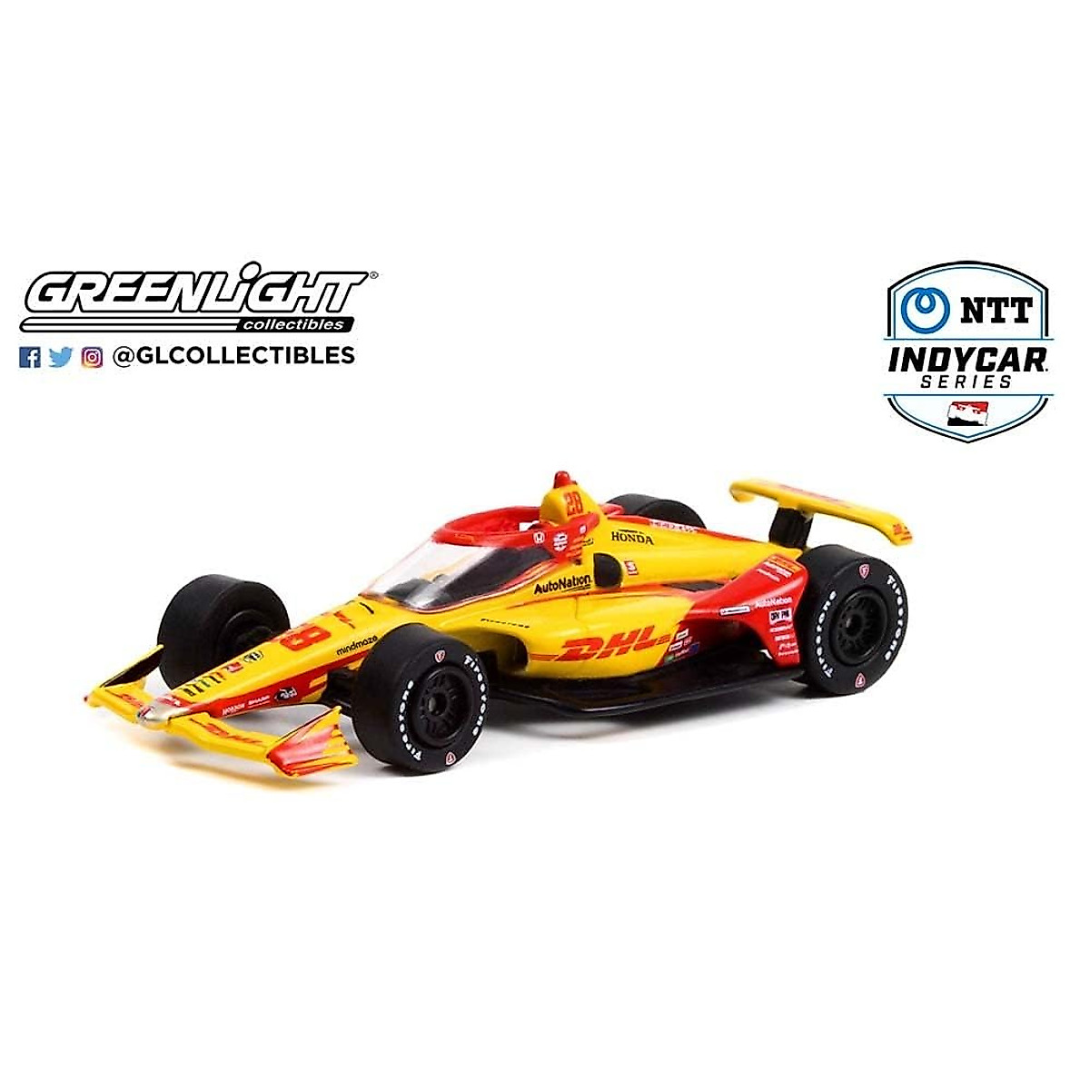 Collectibles Greenlight 11526 2022 NTT IndyCar Series - #28 Romain Grosjean / Andretti Autosport, DHL 1:64 Scale Indy 500