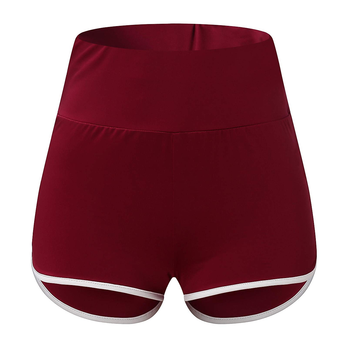 Bblulu Booty Scrunch Workout Shorts for Women Lip Print Ruched Gym Yoga High Waist Shorts Butt Lifting Hot Pants Summer Pants