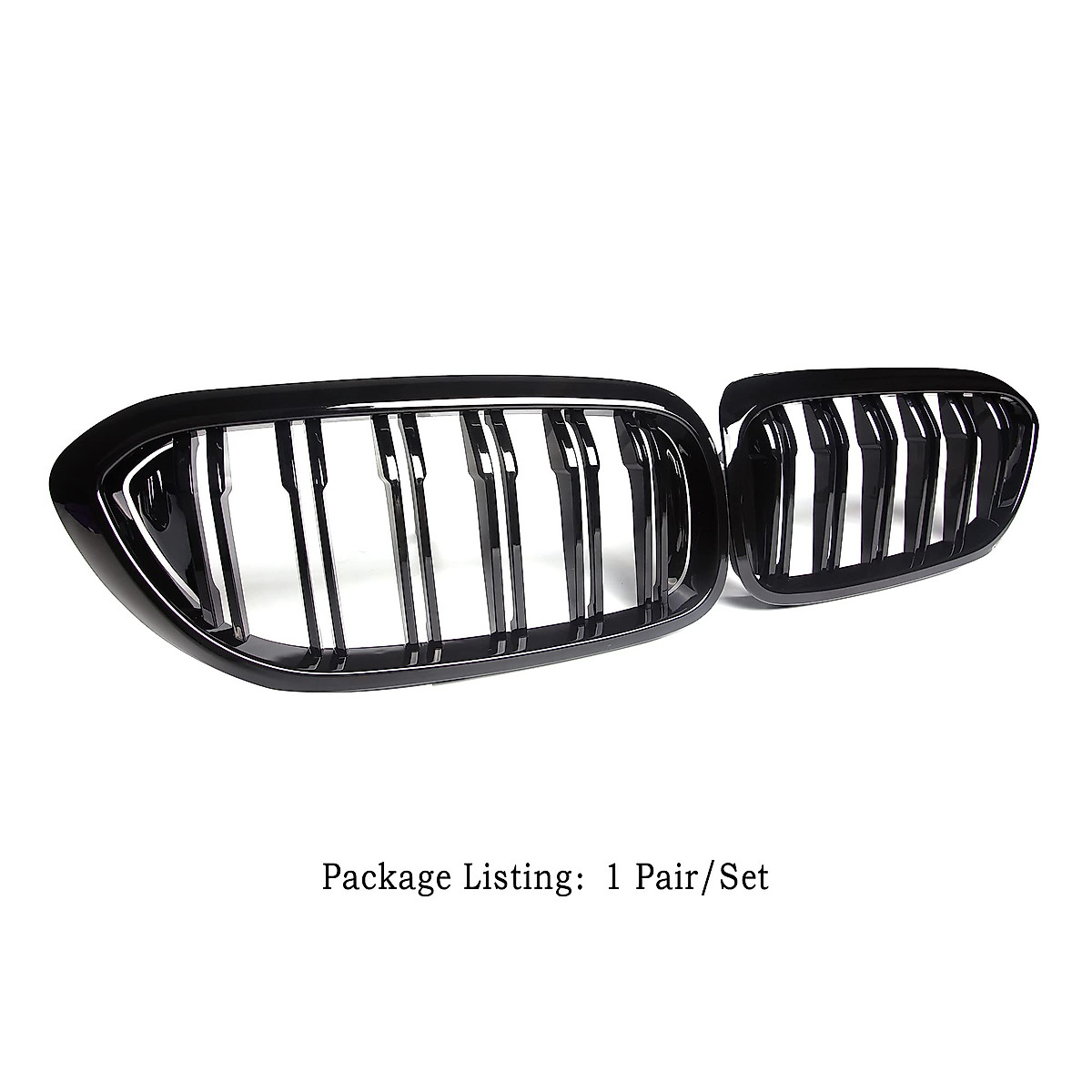 Qitian ABS Gloss Black Front Kidney Grille Grill For BMW 5 Series G30 G31 F90(M5) (2017-2019 Only)
