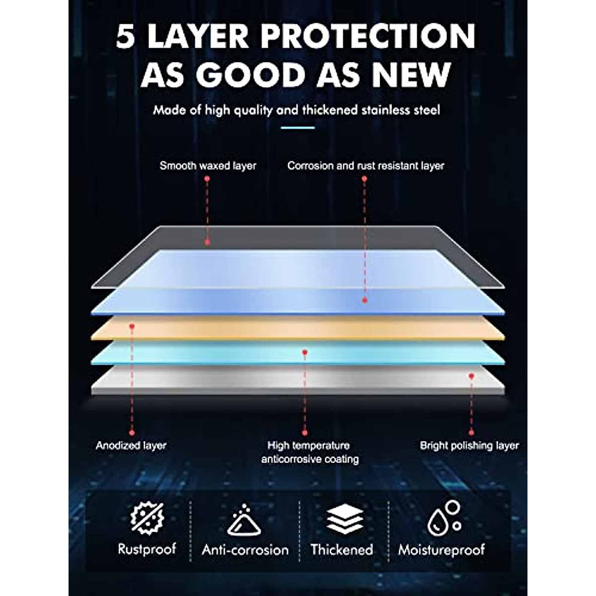 IKITCHEN Towel Racks for Bathroom, Stainless Steel Towel Holder Wall Mounted with 2 Hooks, Bathroom Shelf with Towel Bar 23Inch Polished Silver