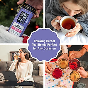 Tiesta Tea - Nutty Almond Cream | Cinnamon Almond Herbal Tea |Premium Loose Leaf Tea Blend |Non-Caffeinated Fruit Tea | Make Hot or Iced Tea & Brews Up to 200 Cups - 16 Ounce Resealable Bulk Pouch