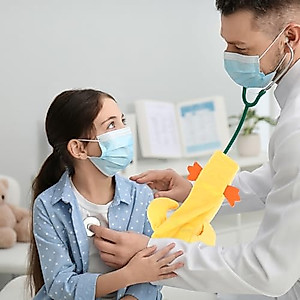 Jeorywoet Animal Stethoscope Sleeve, Cute Duck Stethoscope Cover Sleeve, Soft Plush Stethoscope Cover with Easy Slip on, Cartoon Stethoscope Accessories for Doctors & Nurses, Stethoscope Sleeve