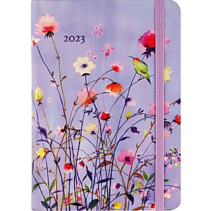 2023 Lavender Wildflowers Weekly Planner (16 months, Sept 2022 to Dec 2023) (English and German Edition)