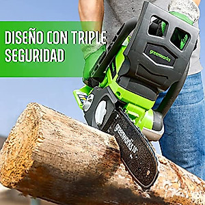 Greenworks 24V 10" Chainsaw, 2.0Ah USB Battery and Charger
