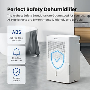 Gree Dehumidifier 50 Pint with Pump for up to 4500 Sq.ft, Energy Star Dehumidifier for Bathroom, Basement, Bedroom. Intelligent Humidity Control, LED Control panel, Quiet Design, Continuous Drainage