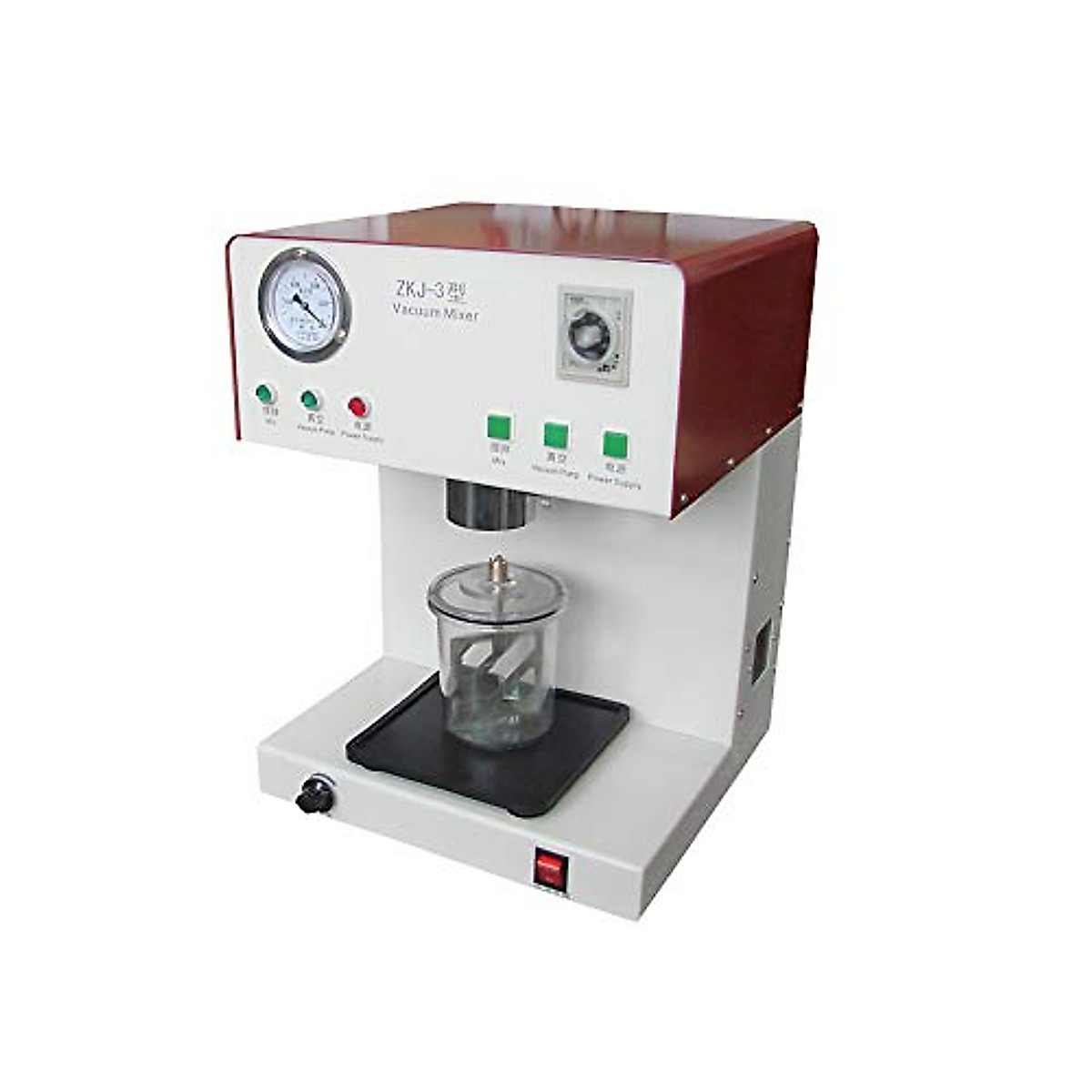 DDental Lab Digital Vacuum Mixer with Built-in Vacuum Pump Table Type Mixing Machine Blender