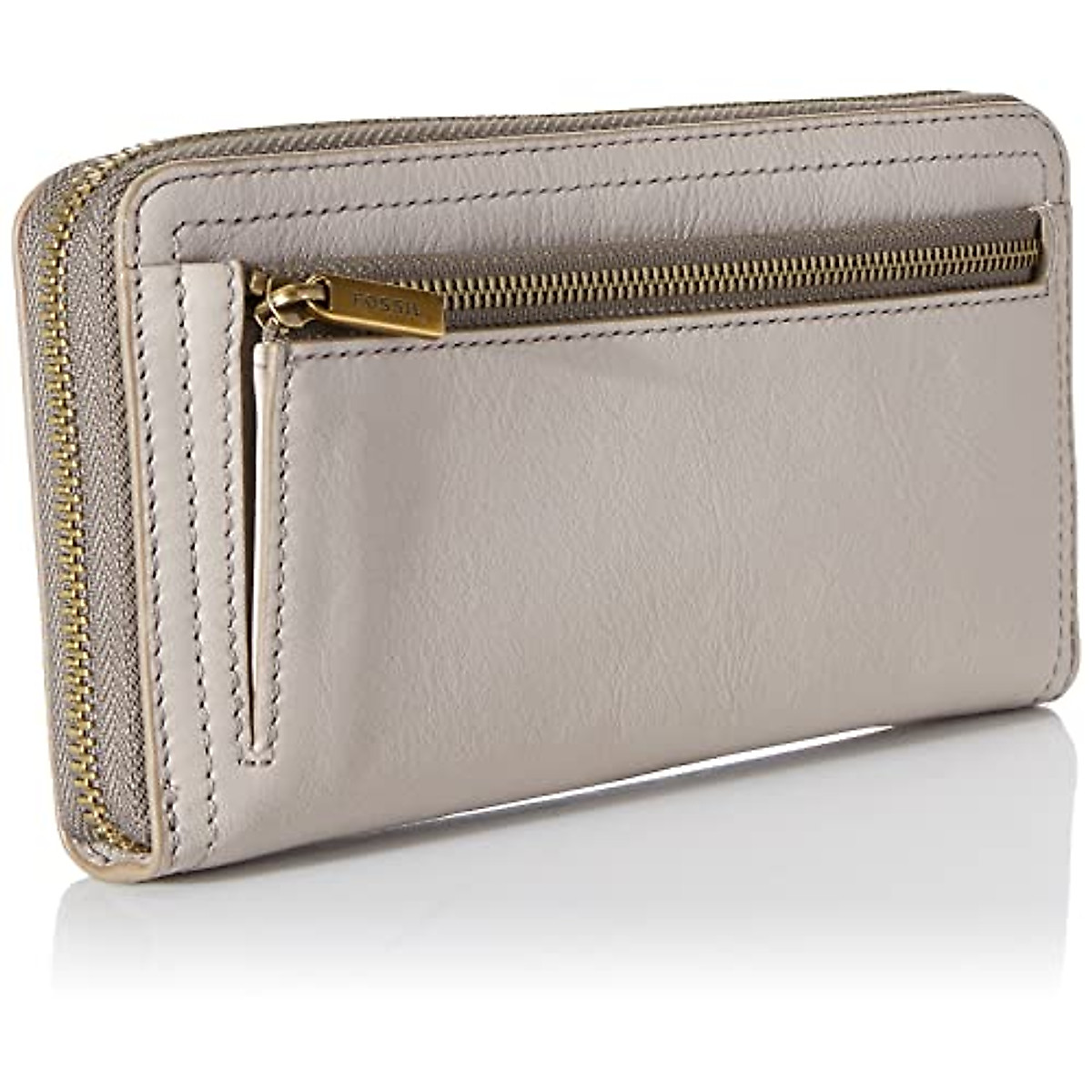 Fossil womens Logan Rfid Around Wallet Zip Clutch, Graystone, One Size US