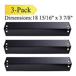 Votenli P9505A(3-Pack) Porcelain Steel Heat Plate,Heat Shield, Heat Tent for Chargriller Charcoal 3001, 3008, 3030, 4000, 5050, 5252, 5650 Gas Grill