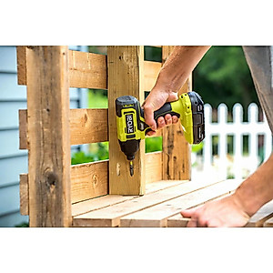 RYOBI ONE+ 18V Cordless 1/4 in. Impact Driver Kit with (2) 1.5 Ah Batteries and Charger (Renewed)