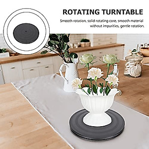 Floral Turntable Ball Bearings Stand Clay Sculpting Wheel Bonsai Trim Turntable Statue Rotating Swivel Plate Bearing Table Turntable Table Tray To Rotate Desktop Rotating Board Abs