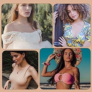 Nimiah Double-Sided Sticky Push-up Inserts, Silicone Bikini Inserts Push up Waterproof for Women | Self-Adhesive Bra Cups for Swimsuit Dress Bathing Suit