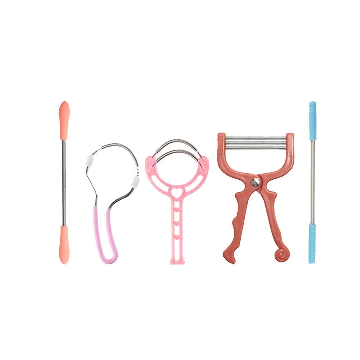 Artibetter 5Pcs Hair Removal Spring Threading Epilator Face Facial Hair Removal Stick Remover For Upper Lip Chin Cheeks Sideburns