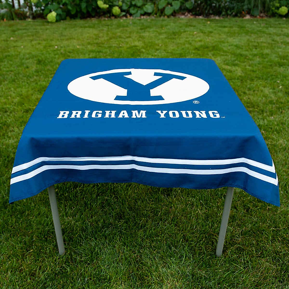 College Flags & Banners Co. Brigham Young Cougars Logo Tablecloth or Table Overlay
