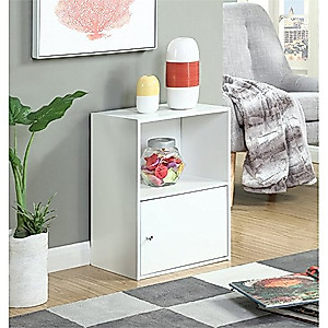 Pemberly Row Bookcase in White Wood Finish