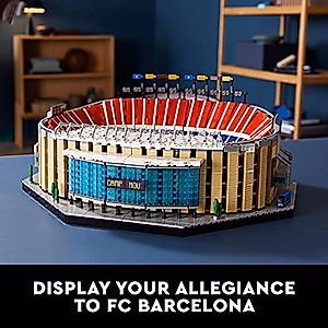 LEGO Icons Camp NOU – FC Barcelona Soccer Stadium 10284 Model Building Kit, Large Construction Set for Adults, Gift Idea