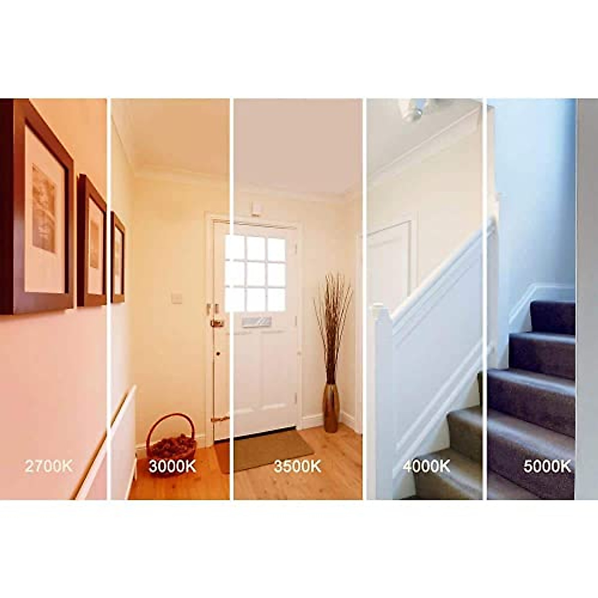 Hampton Bay Clifton 13 in. Brushed Nickel Selectable LED Flush Mount HUI8011LL-6/BN