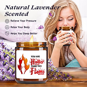 Gifts for Girlfriend from Boyfriend, Lavender Scented Candle, Best Girlfriend Gifts, Funny Birthday Gifts for Girlfriend Fiancee Wife, Couple Gift Ideas for Christmas Anniversary Valentines Day