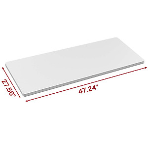 AIMEZO 48 x 28 inch Table Top Solid One-Piece Deep Wood Grain Desktop Universal for Standing Desk Frame Wood Desk Top Only