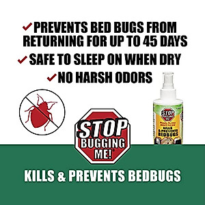 Stop Bugging Me All-Natural Non-Toxic Bed Bug Killer and Repellent, 3 oz. Non-Aerosol Fingertip Travel Spray