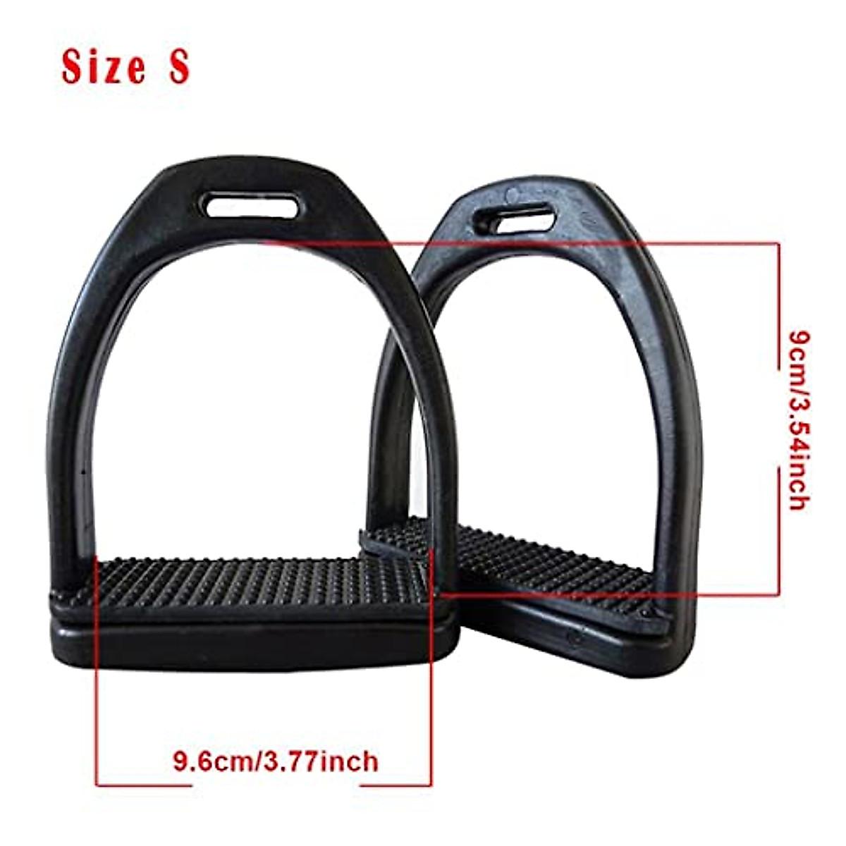 N/A 2pcs Children Adults Durable Horse Riding Stirrups 2 Sizes for Horse Rider Lightweight Wide Track Anti Slip Equestrian (Size : X-Large)