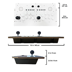 Mini Retro Console Fighting Stick for Arcade1Up Cabinet, Play NeoGeo Mini/Sega Genesis Mini/TG16 Mini/PS Classic/C64 Mini/NES Classic/SNES Classic/Astro City Mini on Cabinet