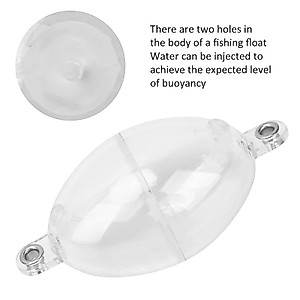 Fishing Controller, Fishing Float Ball High Recognition High Sensitivity Bubble Floats Fish Tackle for Fishing(Transparent White)