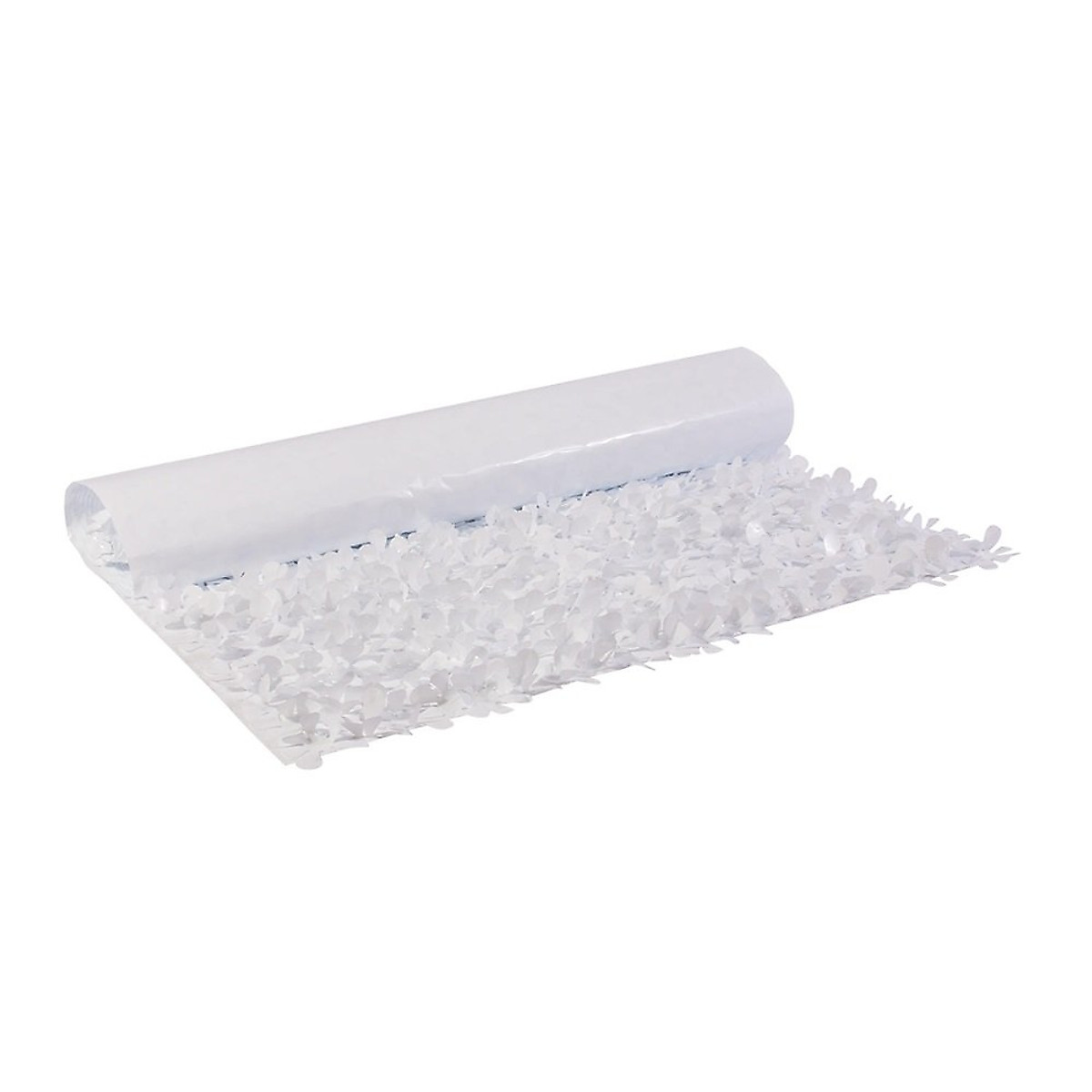 White Vinyl Floral Sheeting, 3 Feet x 3 Feet, Parade Float Decorations for Trailer, Party Decorations