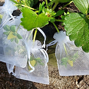 Hwceo Organza Gift Bags 50 Pcs Drawstring 4x6 inch White for Baby Shower,Girl Birthday,Mom Party Favors,Wedding,Bridal Shower,Valentines Day,Xmas,Bulk Sheer Fabric Mesh Tulle Sachet for Jewelry,Candy