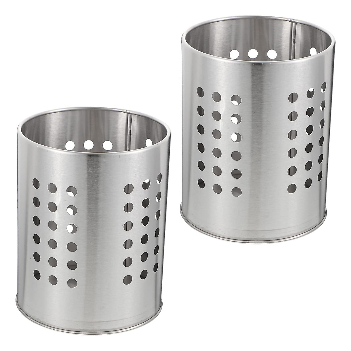 2pcs Stainless Steel Chopstick Holder Kitchen Utensils Organizer Utensil Drying Basket Flatware Drainer Basket Sink Drying Rack Stainless Steel Holder Chopsticks Cage Storage