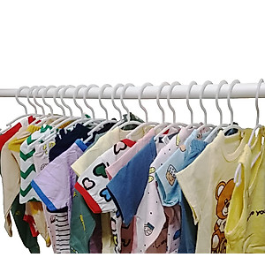 MOBU Baby Closet Dividers & 40 pcs Baby Hangers Baby Closet Dividers Organizer for Baby Clothes