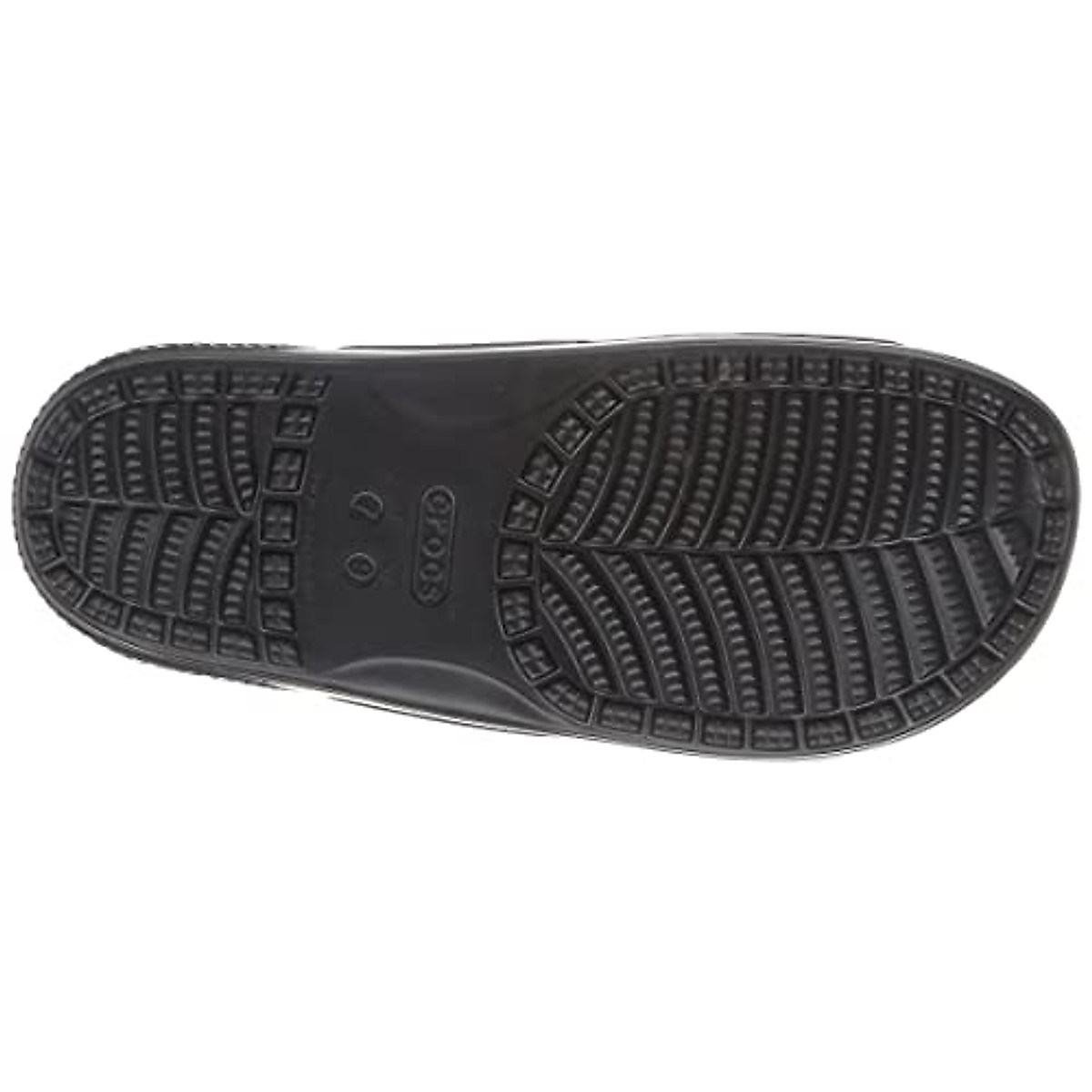 Crocs Unisex Classic Graphic Two-Strap Slide Sandals, Black/Black, 9 US Women