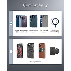 ESR for MagSafe Car Mount Charger with CryoBoost, Magnetic Wireless Car Charger Compatible with MagSafe Car Charger, for iPhone 16/15/14/13/12, Fast Phone Cooling Charger Set, 36W QC 3.0 Adapter