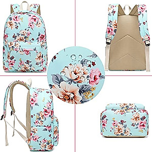 School Backpack for Teen Girls Women Laptop Backpack College Bookbags Middle School Travel Work Commuter Back Pack(Orange powder peony)