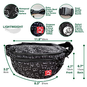 FLOCK THREE Fanny Pack (Denim)