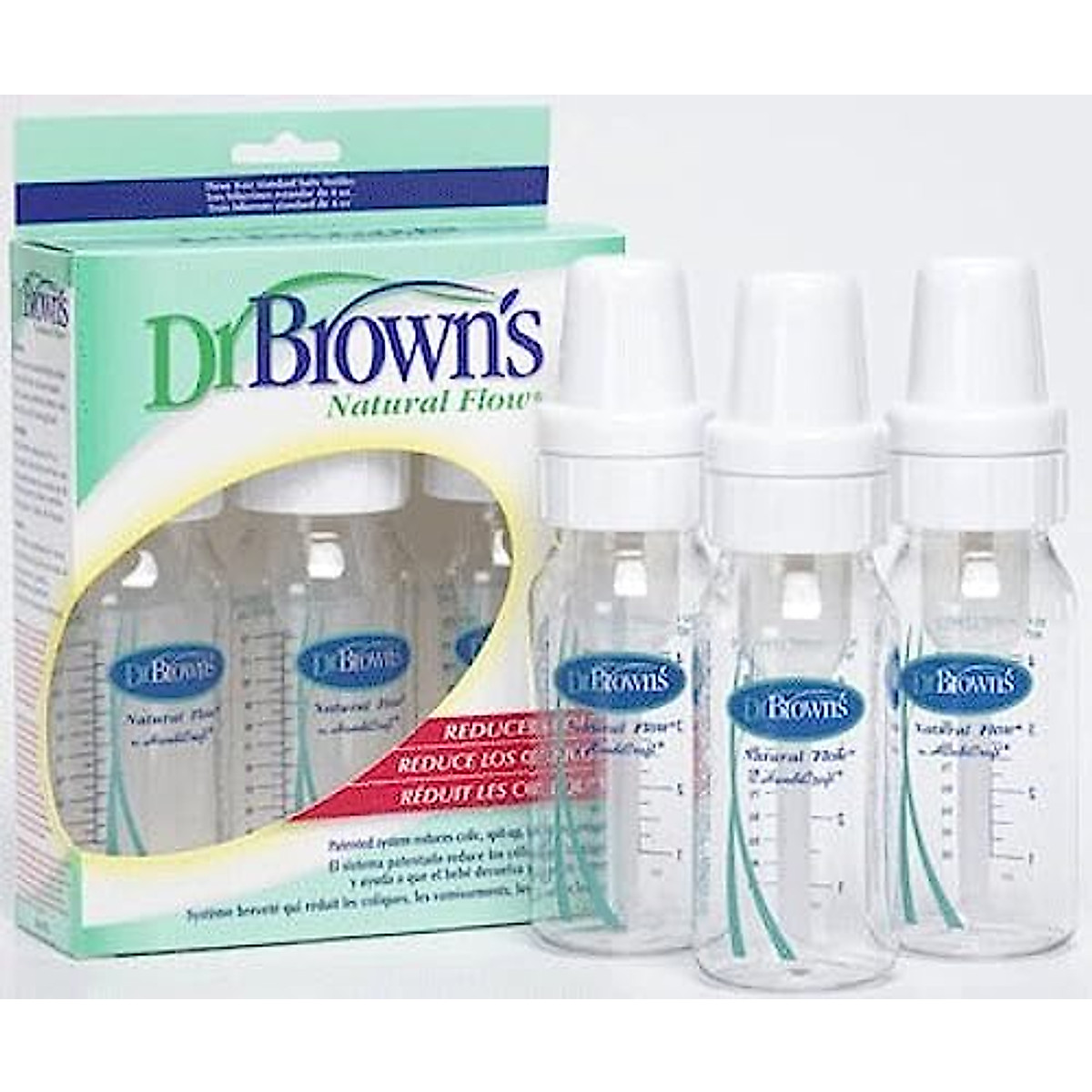 Dr. Brown's Original Bottle, 4 Ounce, 3-Pack