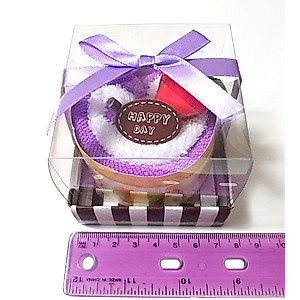 Pack of 8 Heart Shape Cake Folded Towel Towel Personalized Wedding Gift Thank You Guest Favor Bridal Shower Baby Showers Birthday Party Flavor Goodie Bags