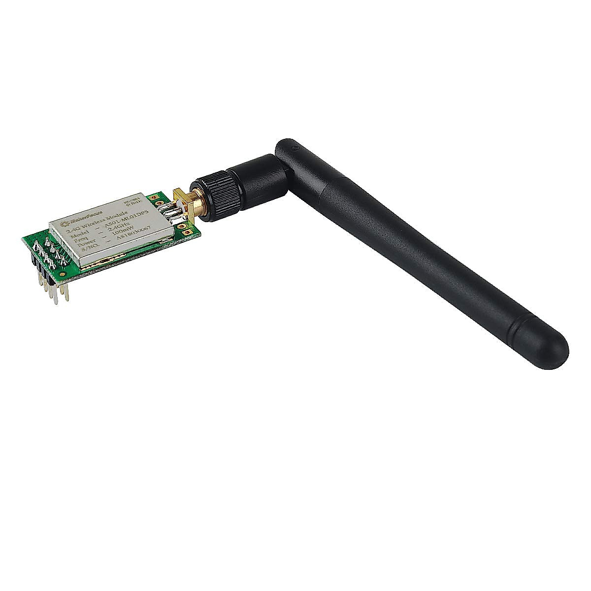 MakerFocus 2pcs nRF24L01P+PA+LNA RF Wireless Transmission Module 2.4GHz ML01DP5 22dBm 100mW 2300M Measured Distance SPI Interface with Antenna Anti Theft Anti-Interference