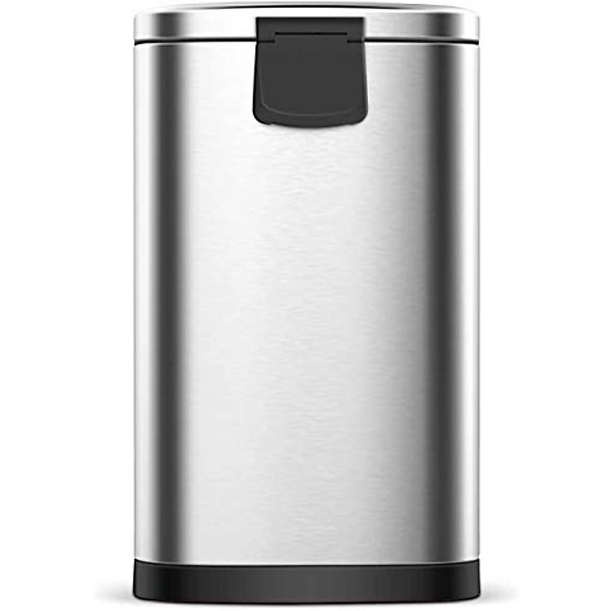 Innovaze 3.2 Gal./12 Liter Stainless Steel Semi-Round Step-on Trash Can for Bathroom and Office