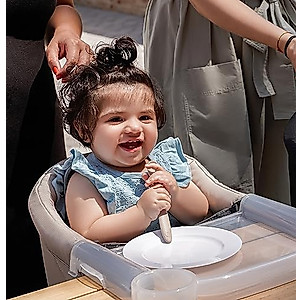 Inglesina Fast Table Chair - Award-Winning Baby High Chair for Eating & Dining - Compact, Portable & Foldable - Leaves No Scratches - for Babies 6-36 Months & 1-3 Year Old Toddler - Cream