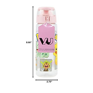 Pokemon Pikachu Character's Sports Girls Plastic Water Drinks Bottle Cup