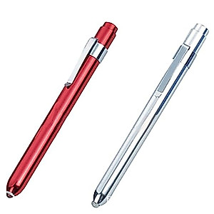 KICHOUSE 4 Pcs Medical Pen Light Nurse Inspection Torch Nursing LED Emergency Torch LED Flash Light Pen Torch Nurse Accessories Pen Light Rechargeable Rechargable Flashlight LED Nurses Red