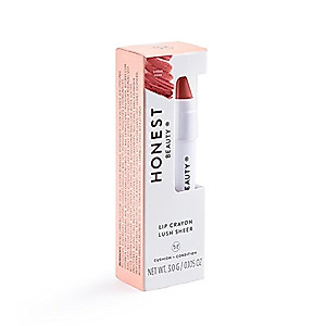 Honest Lip Crayon Lush Sheer - Rose Women Lipstick 0.105 oz