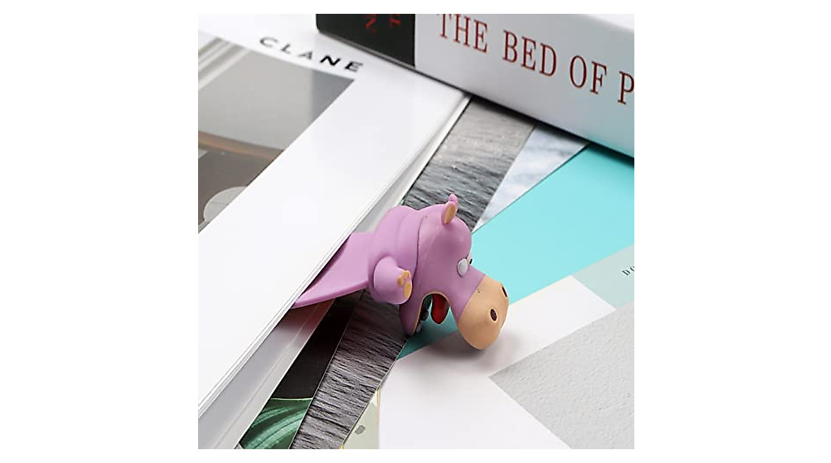 Fun 3D Animal Bookmarks for Kids: Hippo, Shark, Kitten Set