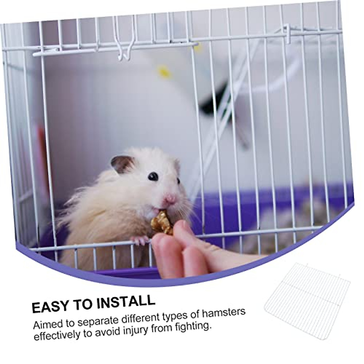 GLSTOY Hamster Cage Breeding Board 2pcs Hamster Cage Divider Hamster Enclosure Rabbit Accessories Chinchilla Cage Accessories Small Animal Crate Small Animal Cage Divider Pet Supplies