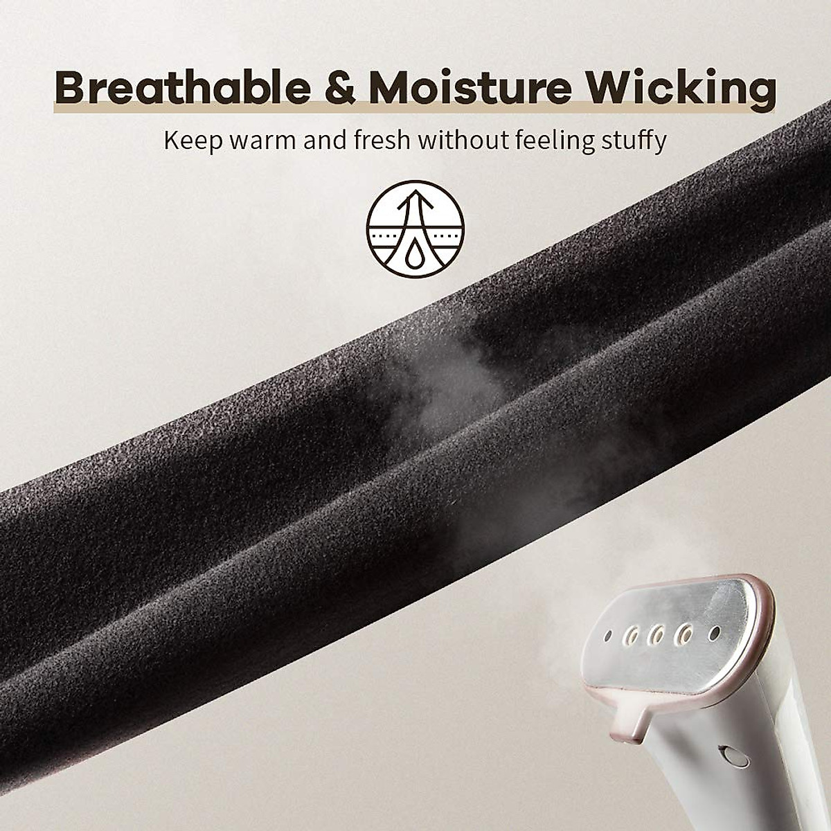 MANCYFIT Thermal Pants for Women Fleece Lined Leggings Underwear Soft Bottoms (Black, Medium)