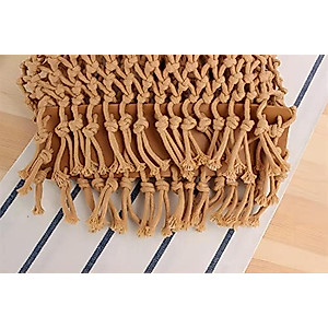 Cotton Rope Travel Beach Bag Handmade Woven Fishing Net Handbag Summer Weave Tote for Women Girls