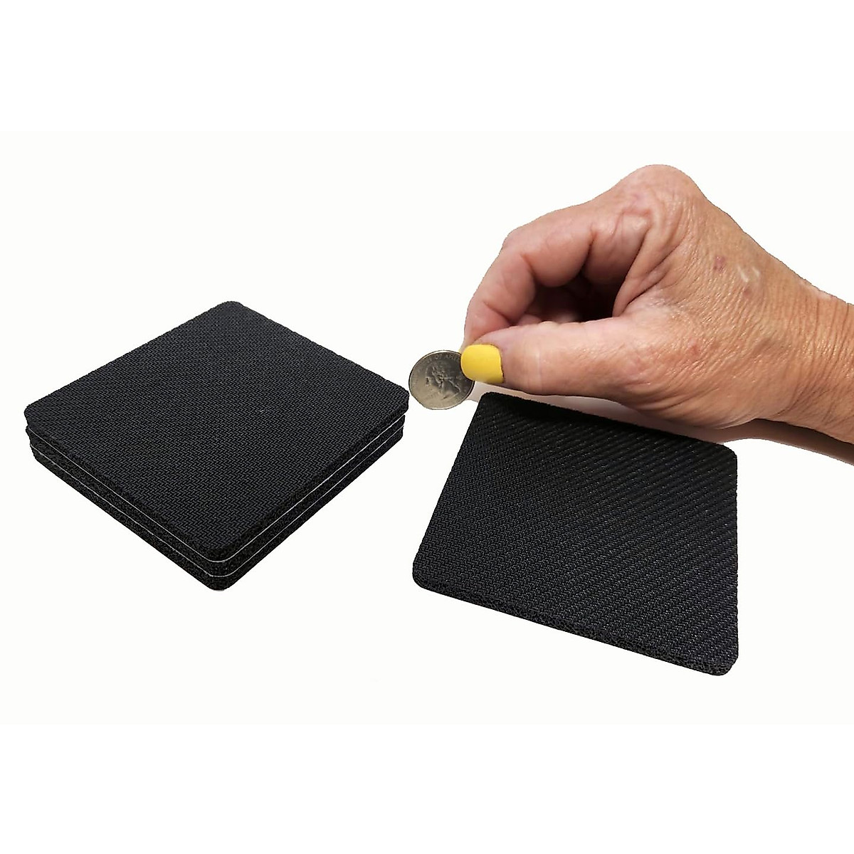 Caroline's Treasures MLM1115FC Lots of Harlequin Natural Ears Great Dane Foam Coasters Set of 4 Cup Coasters for Indoor Outdoor, Tabletop Protection, Anti Slip, Mouse pad Material