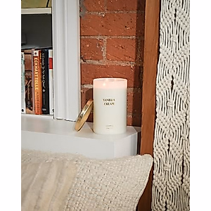 Goodpick Vanilla Scented Candles 22 oz, Luxury Aromatherapy Candles for Home, 2-Wick Soy Candle, Large Jar Candles Gifts for Women, Bath Gift, Christmas, Birthday, 120 Hours Burn Time