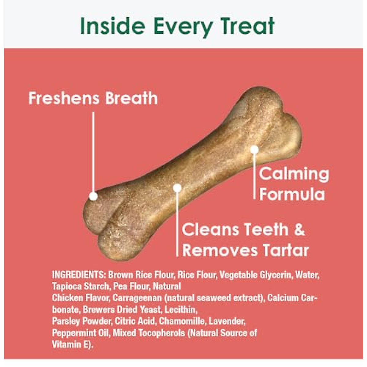 Bonies Hip & Joint Formula Treats for Dogs, Glucosamine & Omega Fatty Acids, Fresh Breath, Clean Teeth, Low Calories, Chicken Flavor - Medium, 8 Bones