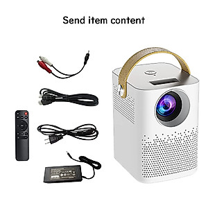 Mini Laptop Projector with WiFi Outdoor Movie Projector 8000LX200” Display, Full HD 1080P Vedio Projector Compatible with Smartphone Stick/PS4/AV/USB/Tablet/Laptop/PC EXCEL PPT iOS Android .